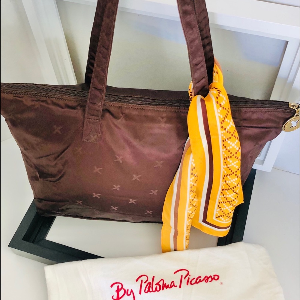 Paloma Picasso Brown Tote X Made In Italy - Gem